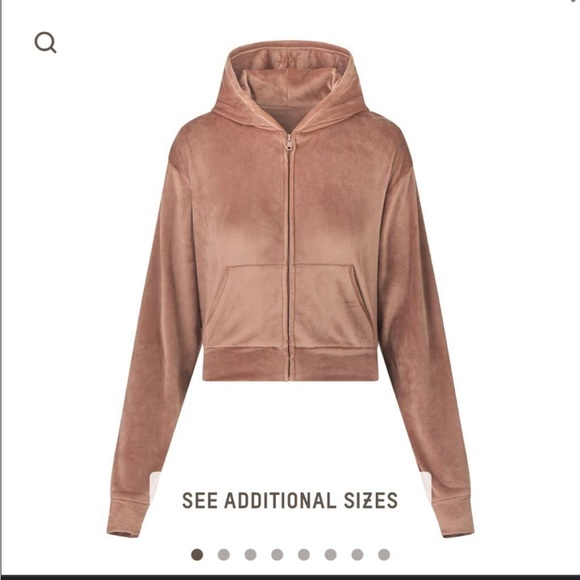 SKIMS | Jackets & Coats | New Skims Velour Jacket Sienna Xl | Poshmark